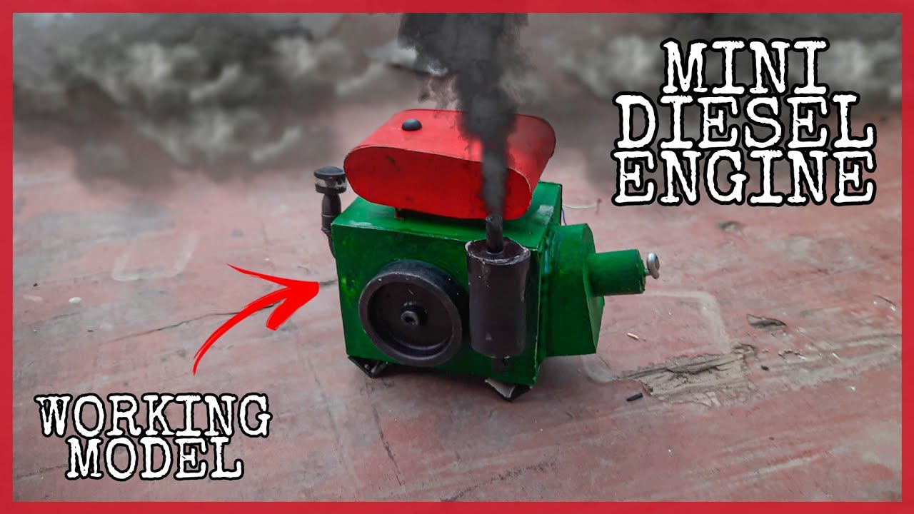 How To Make Mini Diesel Engine At Home || Working Model - YouTube