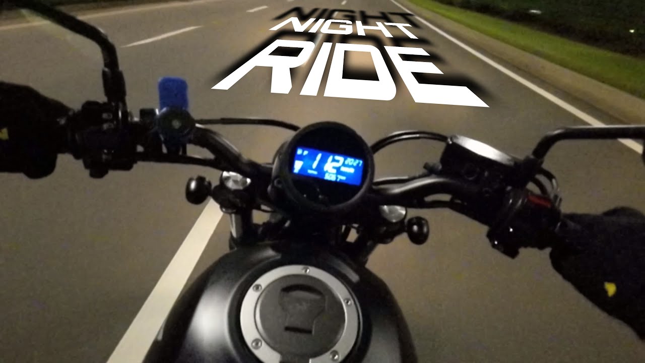 Honda Rebel 500 Night Ride No. 1 | Pure Sound - YouTube
