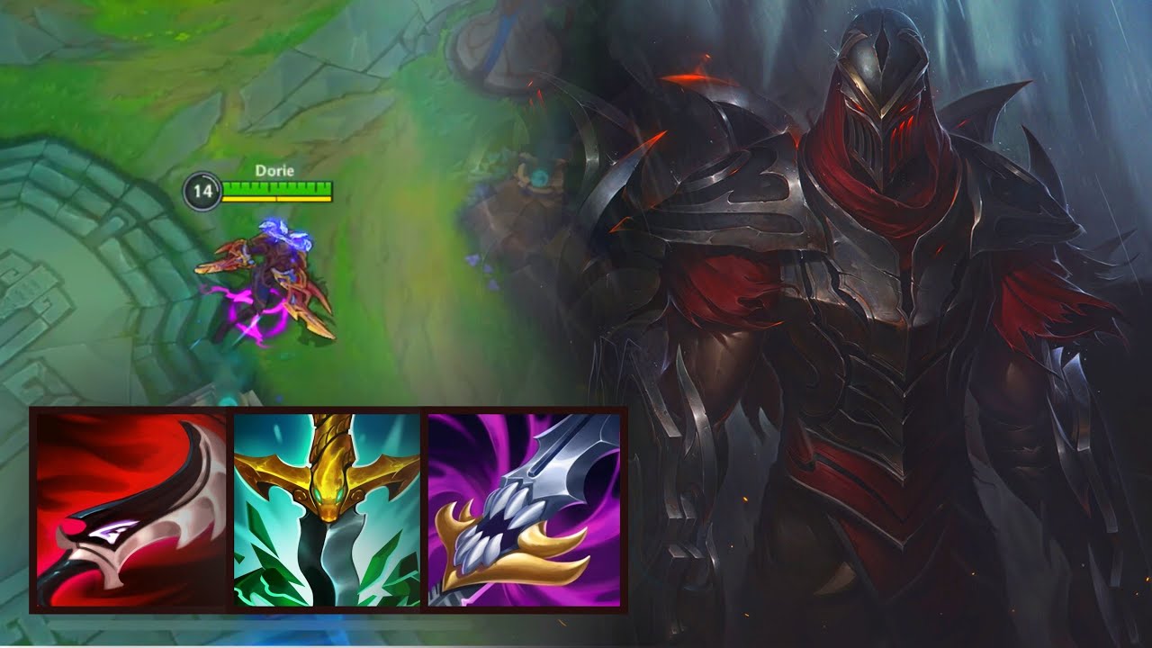 [와일드리프트] 14킬 드락사르 제드 | Wild Rift insane Damage Draktharr Zed - YouTube