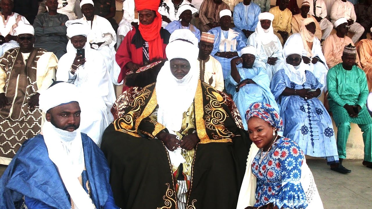 From Gbemusu Palace The Emir of Borgu Kingdom Turbaned Barr. Abubakar ...