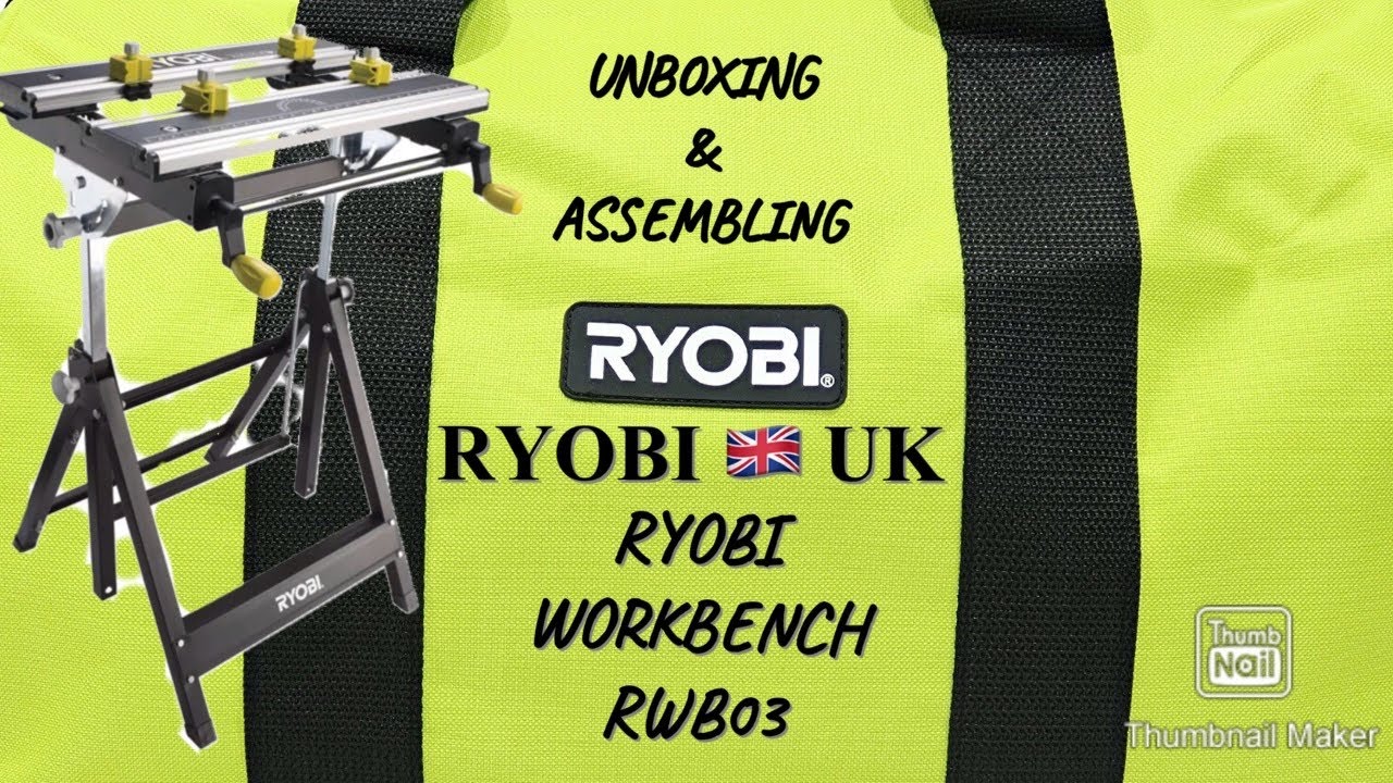 Ryobi ryobi folding metal workbench rwb03 unboxing & assembling - YouTube