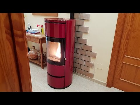 Estufa pellets Piazzetta P943M Rosso Lava 12,2kw. VidaCalor.com ...