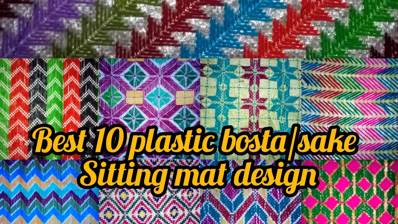 Best 10 plastic bosta/ sake sitting mat design. ১০ টা প্লাস্টিক বস্তার ...