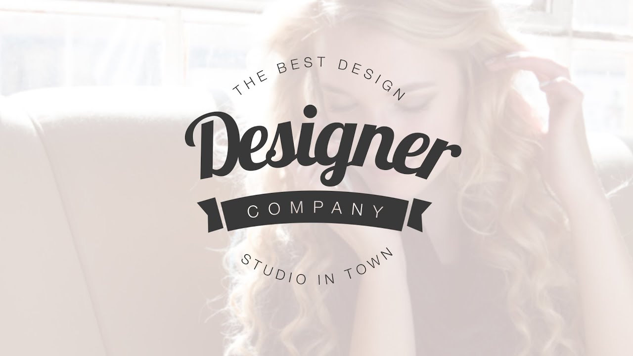How To Design A Simple Desinger Logo In Photoshop - YouTube