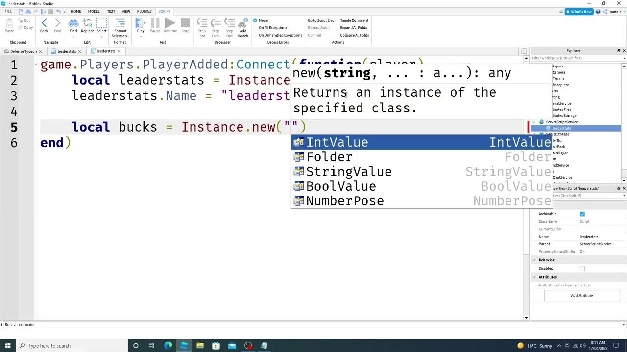 How to make a leaderstats script in 2022 - YouTube