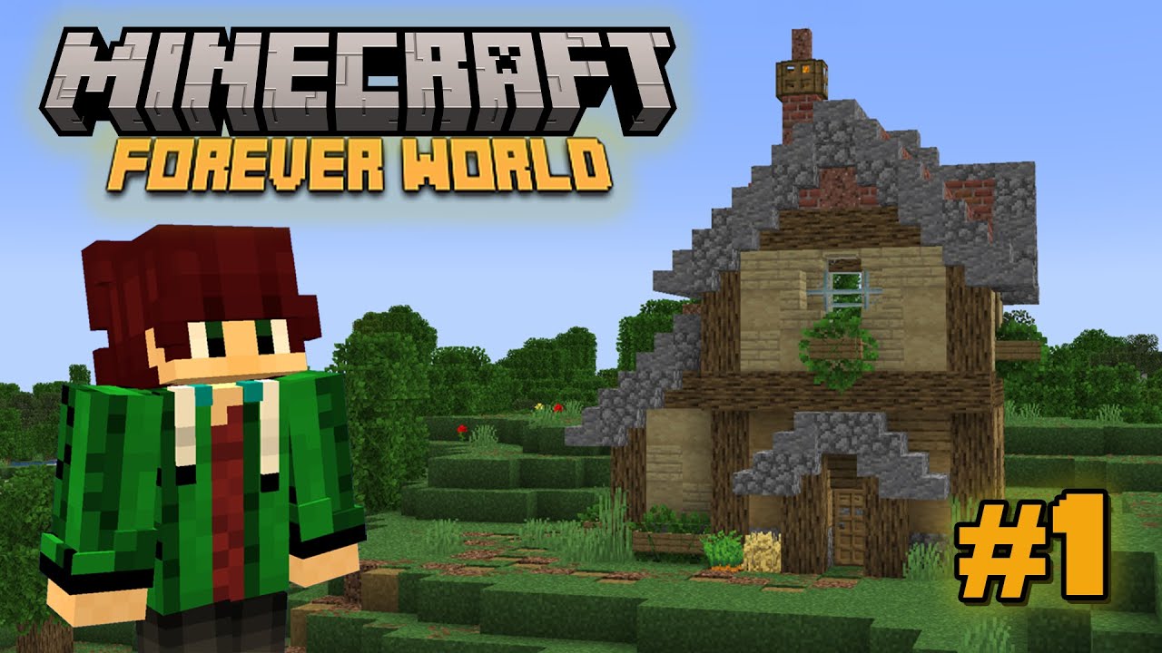 I Started My Minecraft FOREVER World │Episode #1 - YouTube
