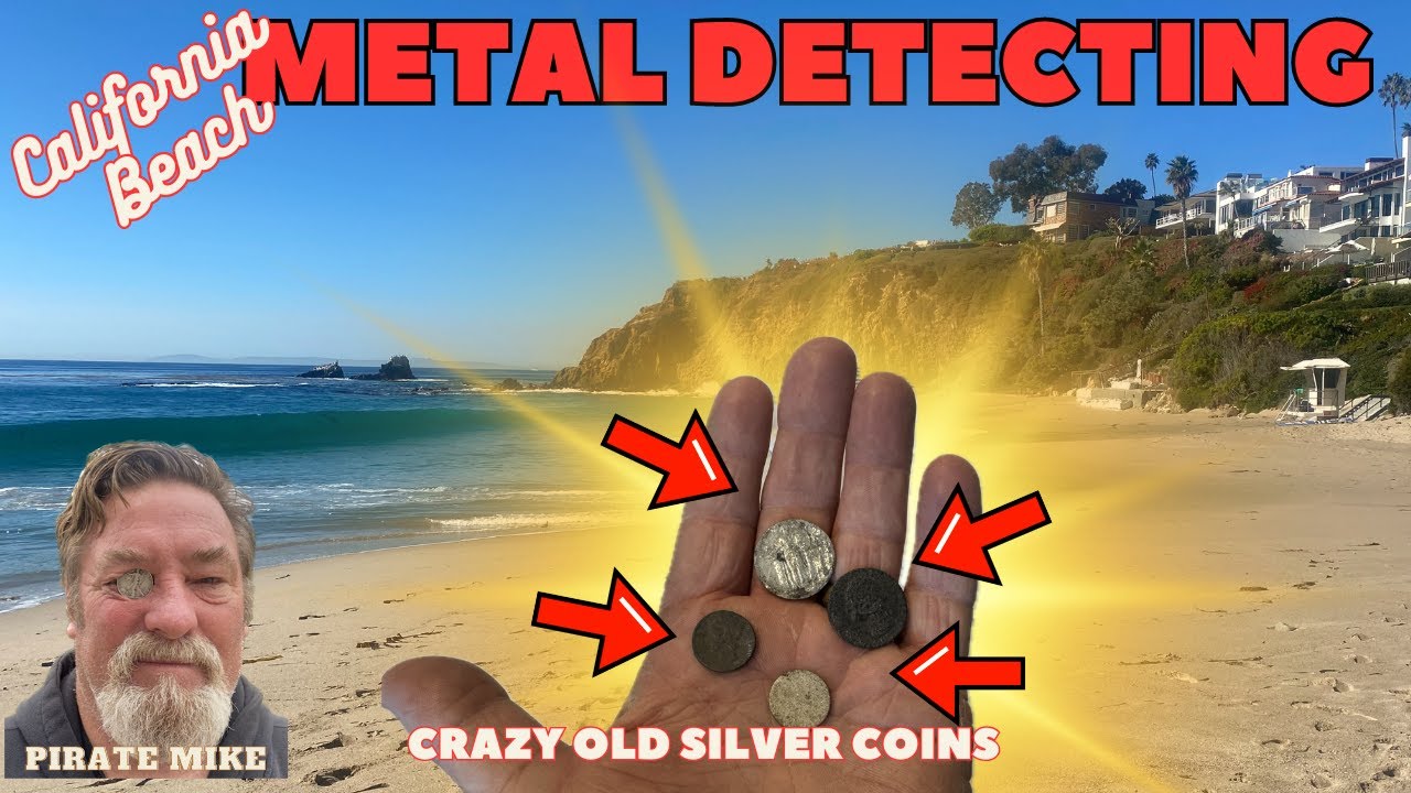 WOW OLD SILVER COINS ON THE BEACH!!! - YouTube