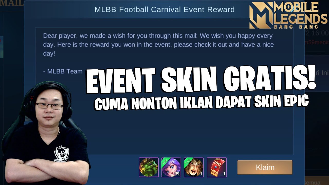 2 EVENT SKIN GRATIS - BISA DAPAT SKIN EPIC HANYA DENGAN NONTON IKLAN ...