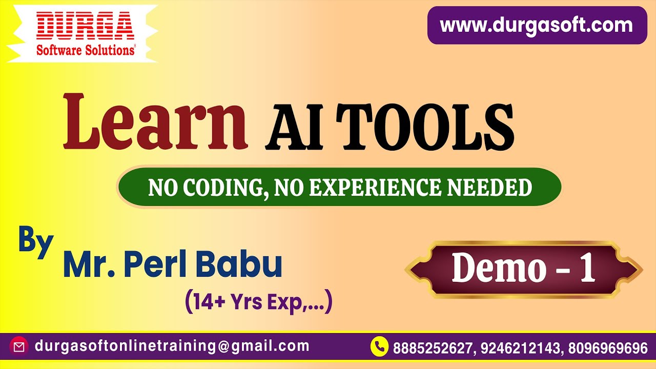 LEARN AI TOOLS tutorials || Demo - 1 || by Mr. Perl Babu On 15-12-2025 ...