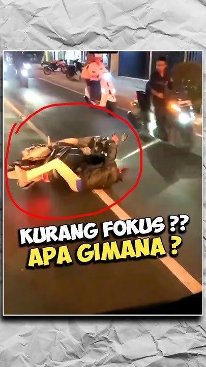 Jangan sampai melamun dijalan!!! Nanti kayak gini - YouTube
