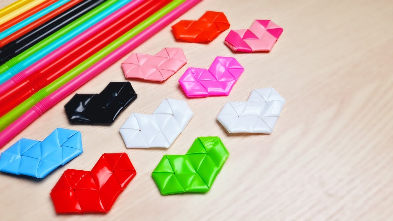 ️Awesome Heart DIY ️ | Ep.9 Straw Arts and Crafts | Creative Ideas with ...