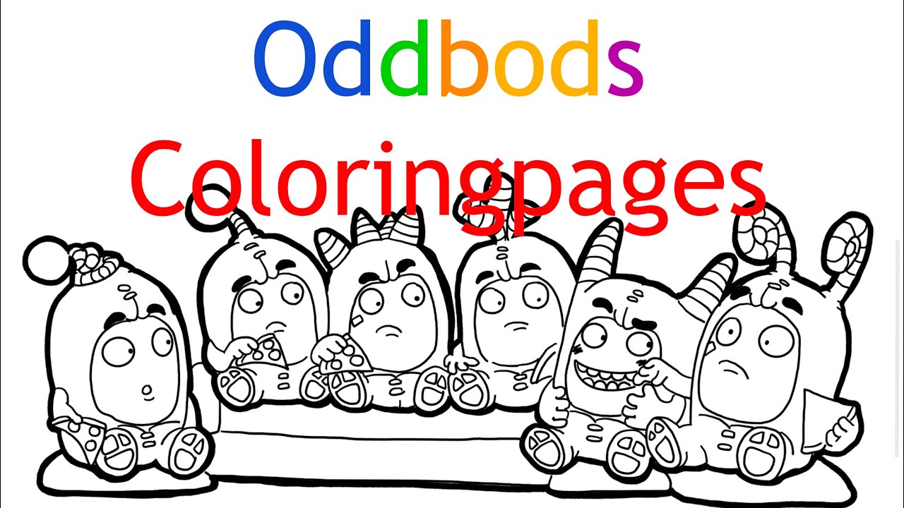 How to draw Oddbods | Oddbods Coloringpages | Oddbods drawing - YouTube