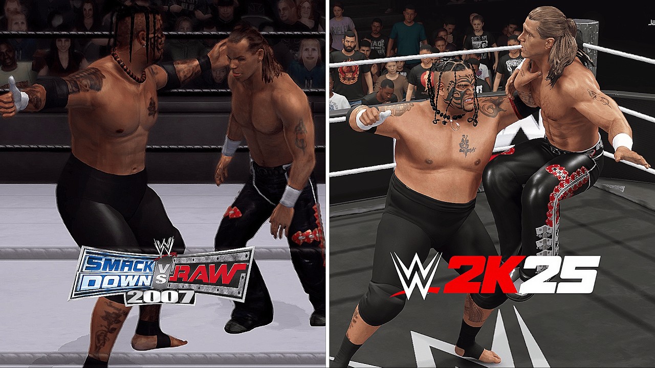 Evolution of Umaga Samoan Spike 2006 -2025 - WWE Games - YouTube