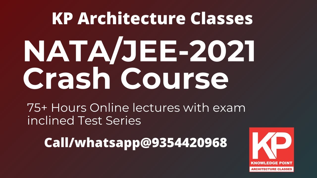 NATA Crash Course For September 2021 | 75 Hours Online lectures | Based ...