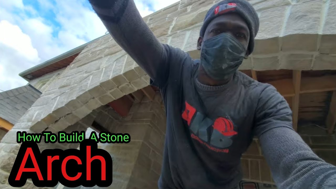 How To build A 2 Sided stone Arch DIY - YouTube