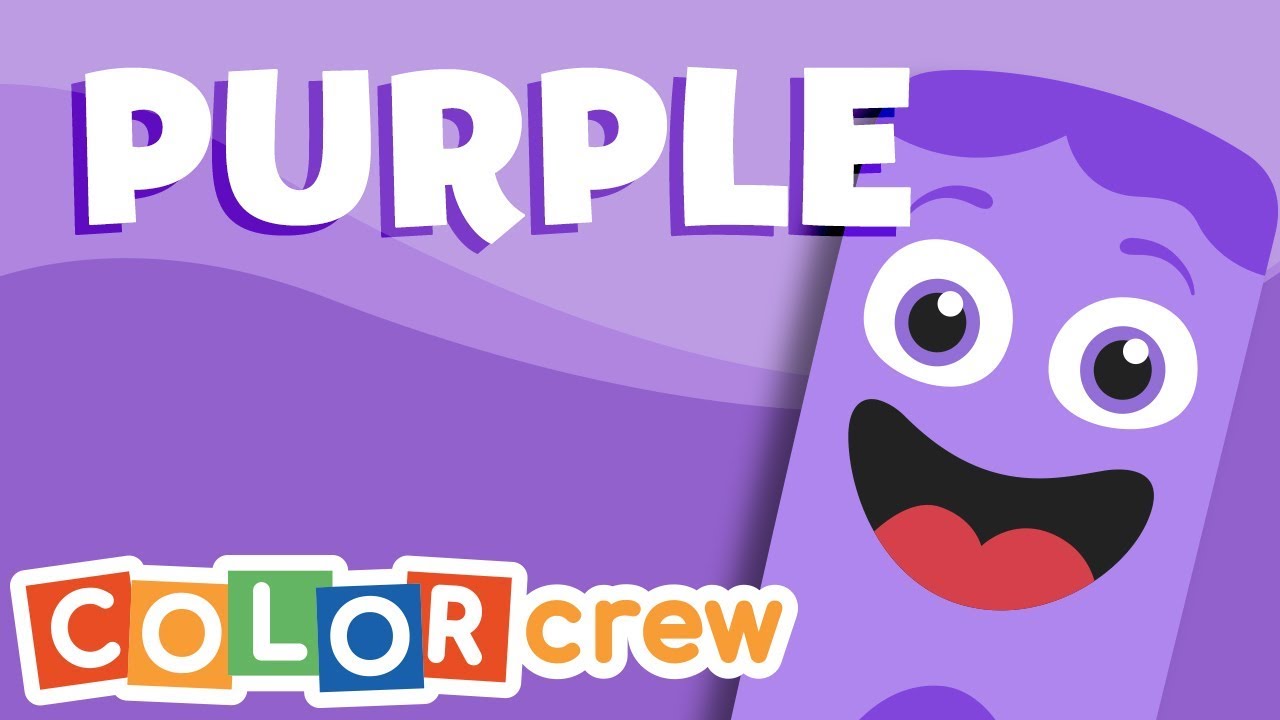 Toddler Learning Video Colors w The Color Crew - Purple | Drawing ...