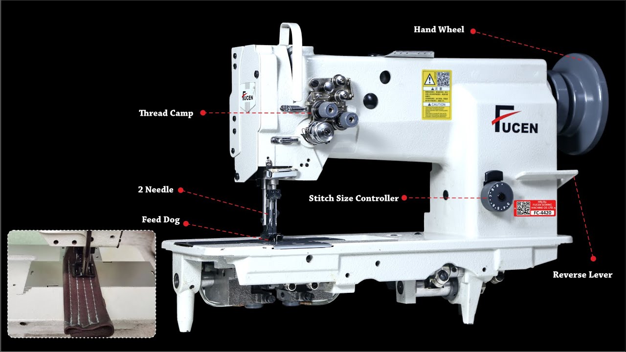 FC-4420: Double Needle feed lockstitch sewing machine with vertical ...