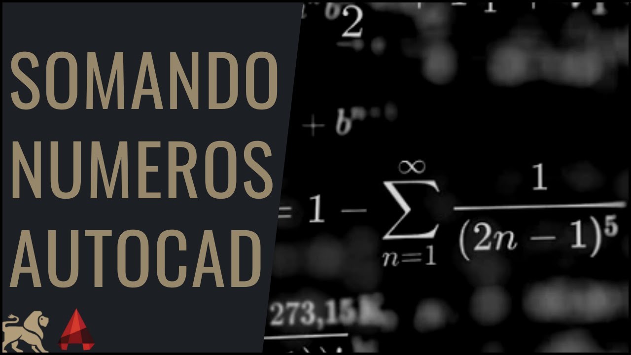 TUTORIAL AUTOCAD - Somando numeros no AutoCAD - YouTube