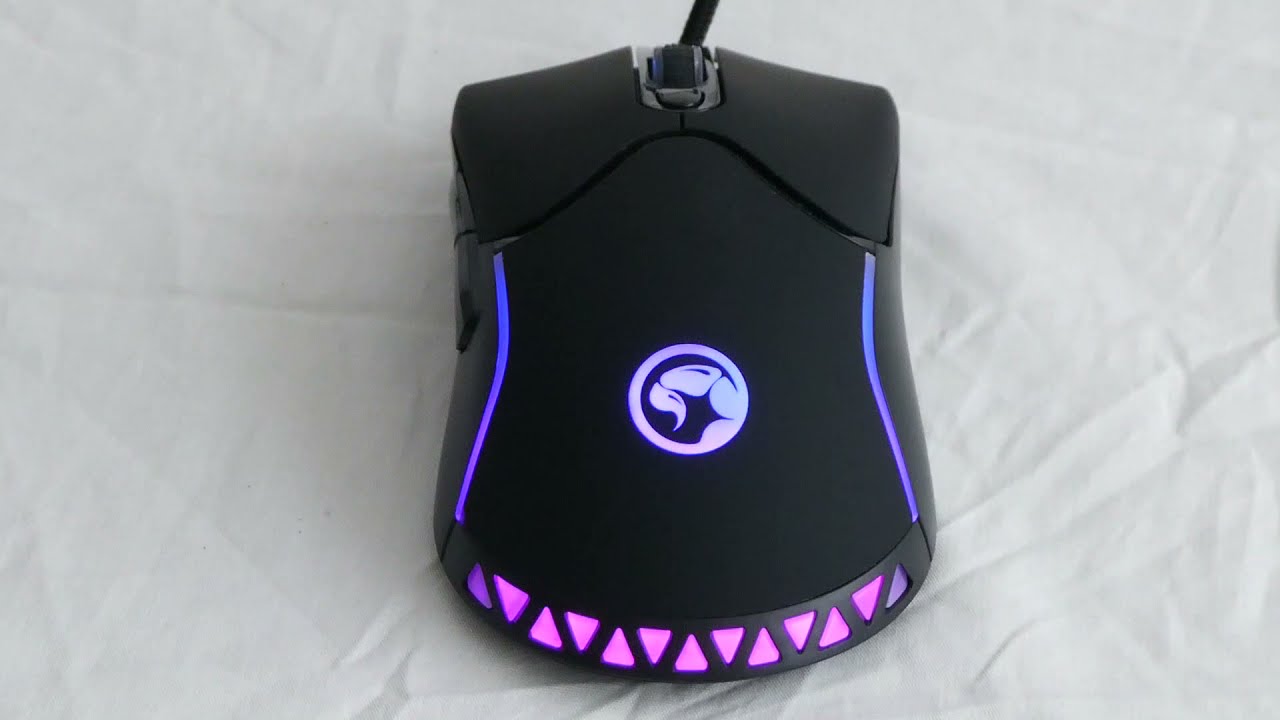 Marvo Scorpion M359 USB RGB LED Black Programmable Gaming Mouse - YouTube