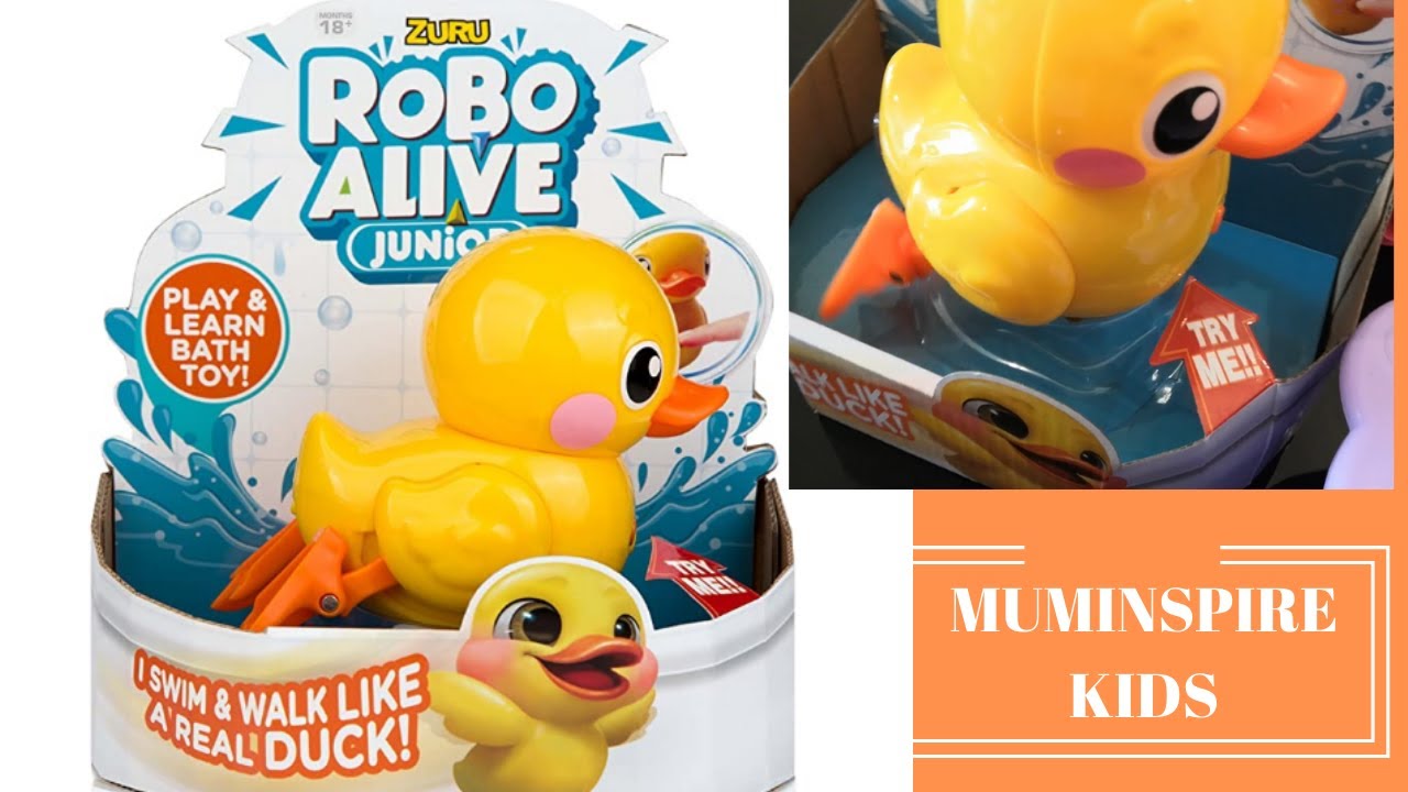 ZURU ROBO ALIVE DUCK~ZURU DUCK UNBOXING ~ PLAY AND LEARN TOY - YouTube