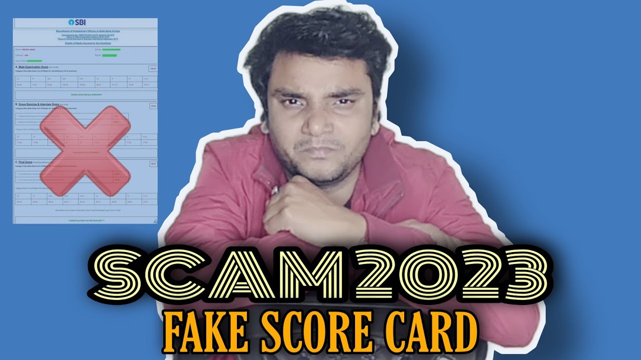 Scam 2023 🤣 Fake Score Card || Banking Masti || - YouTube