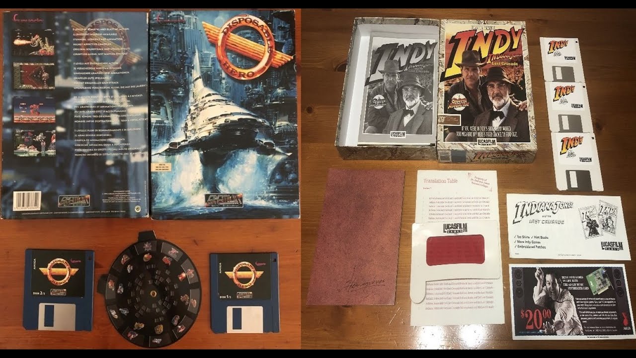 amiga games: Unboxing my Collection - YouTube