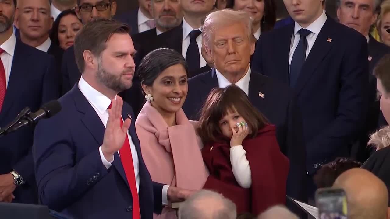 JD Vance is sworn in as the 50th vice president of the United States ...