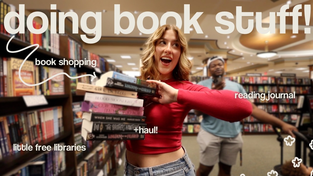 lets do book stuff 📖☕️🍂 [bookshopping + haul, reading journal, little ...