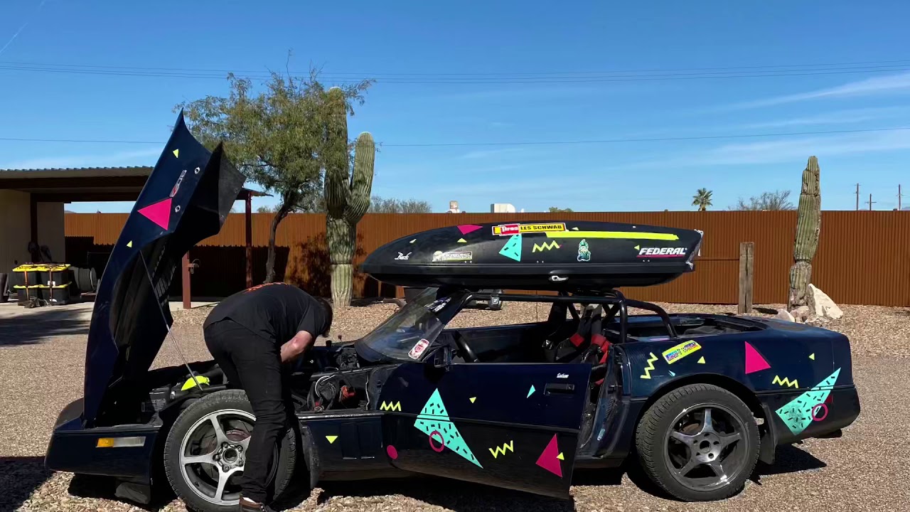 Driftweek 2020 C4 corvette fire RIP Mamma Jamma - YouTube