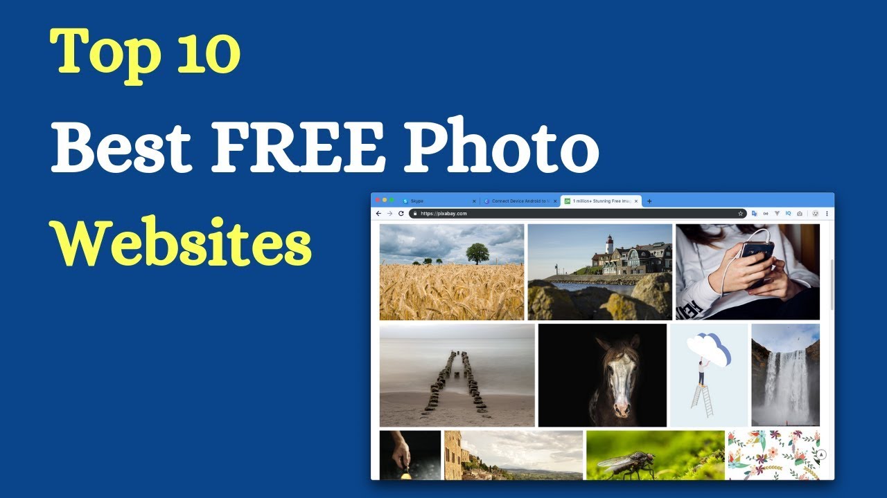 Top 10 Best FREE Photo Websites - YouTube