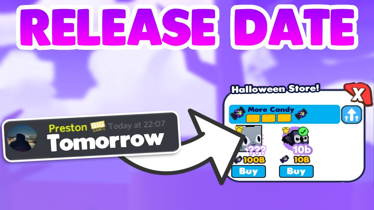 *NEW* PET SIMULATOR X UPDATE 10 RELEASE DATE? HALLOWEEN UPGRADES ...