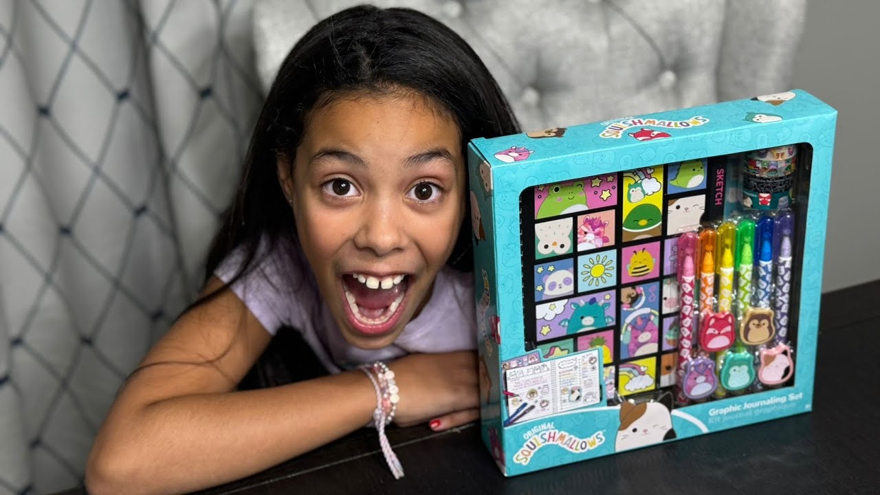 Squishmallows Graphic Journaling Set - YouTube