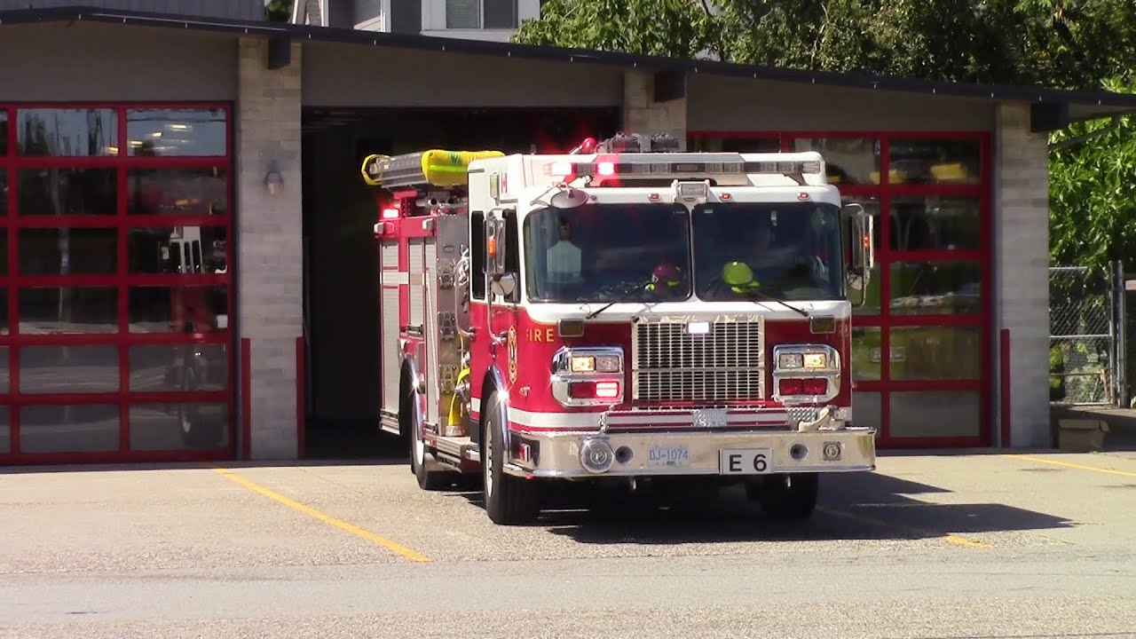 Surrey Fire Engine 6 Responding - YouTube