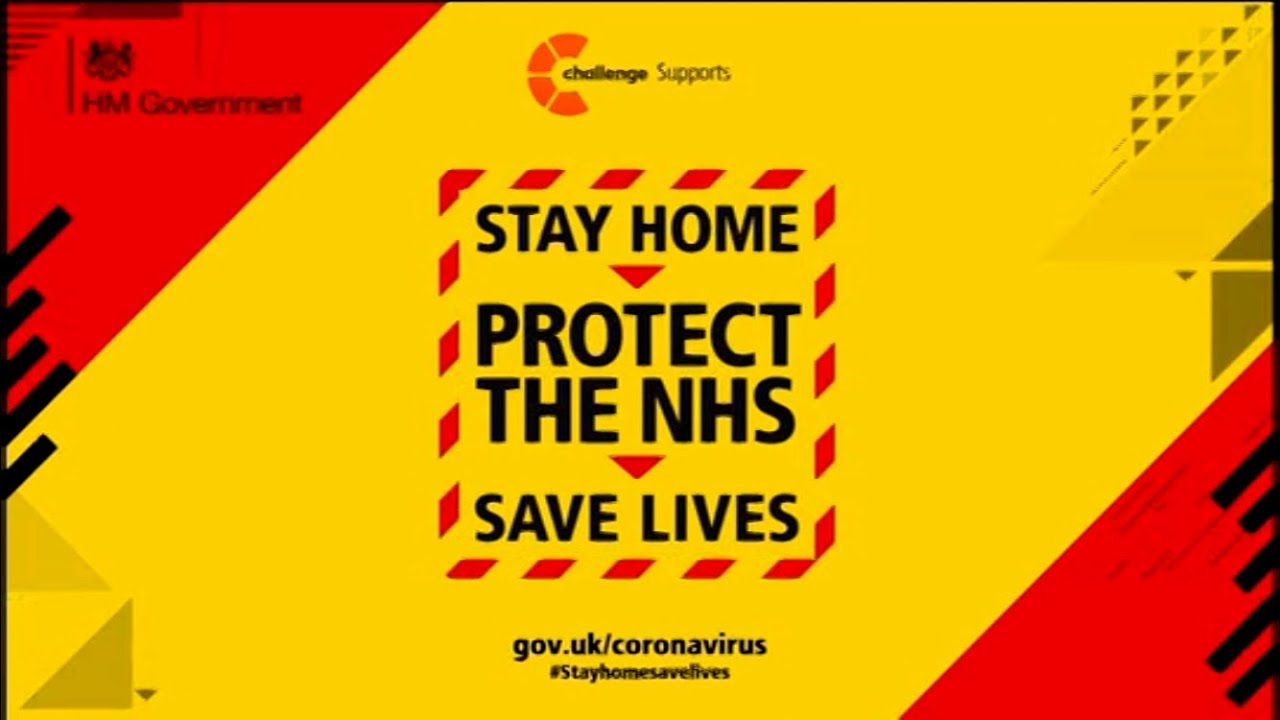 Challenge Supports: Stay Home, Protect the NHS, Save Lives - April ...