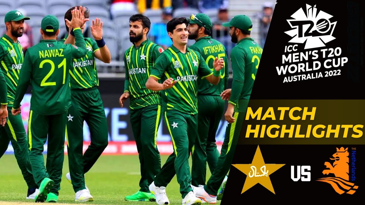 Pakistan Vs Netherlands 29th Match Highlights | ICC T20 World Cup 2022 ...