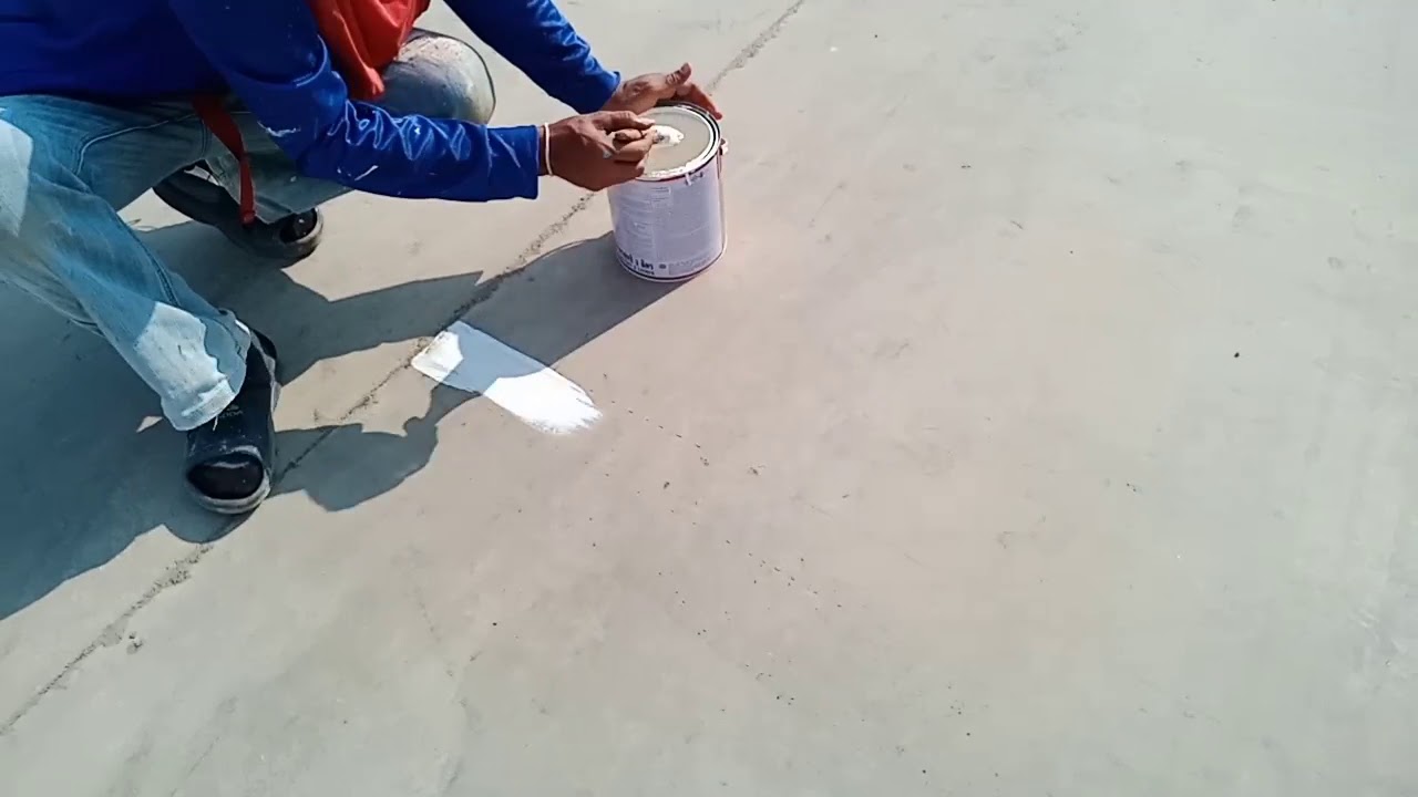 ทาสีที่จอดรถ ตีเส้น ด้วยสี TOA Road line Paint - YouTube