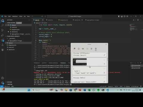 Python Flask Web Dashboard Control 2 servo dg HTTP - YouTube
