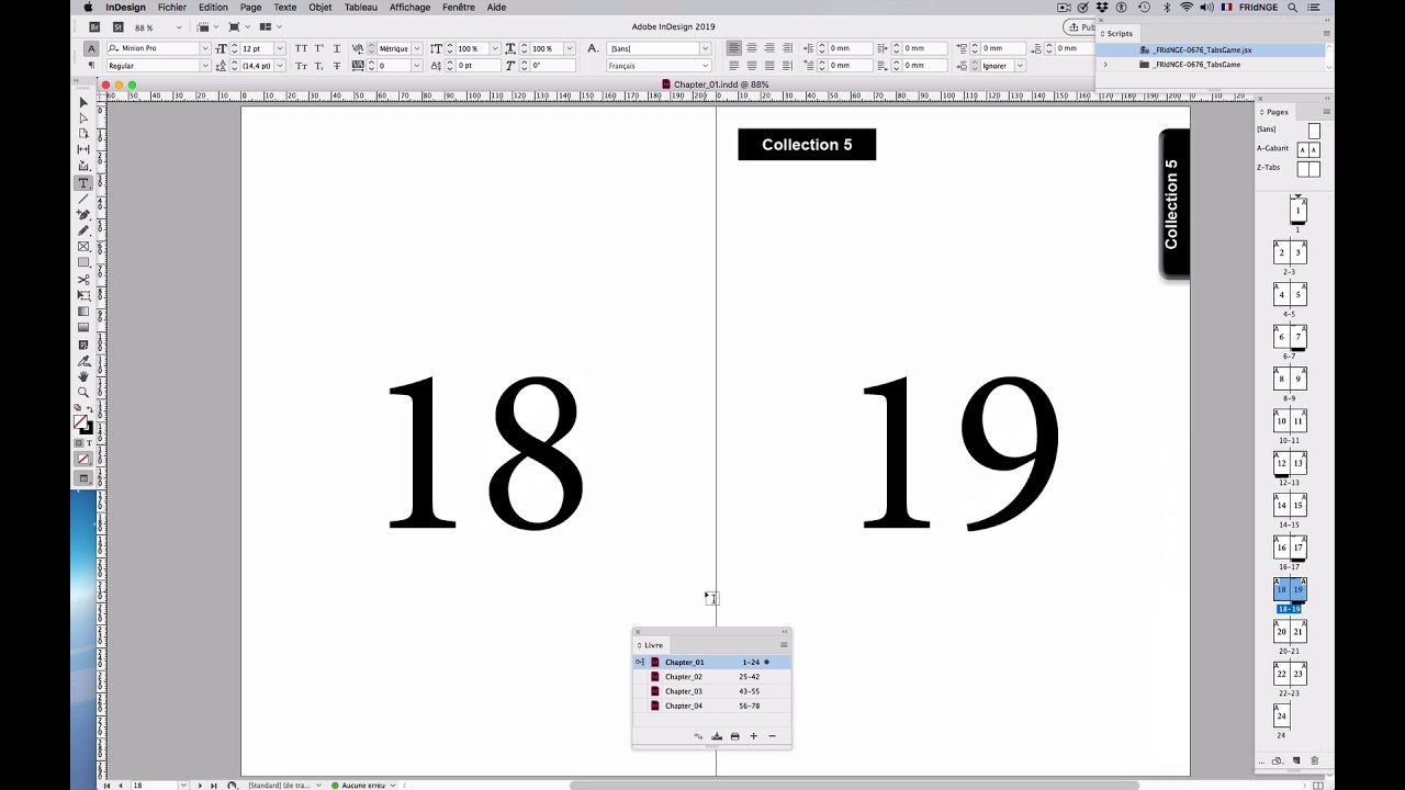 InDesign: Circular Tabs On Book Sections! - YouTube