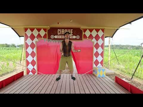 5 ball training on slack rope - YouTube