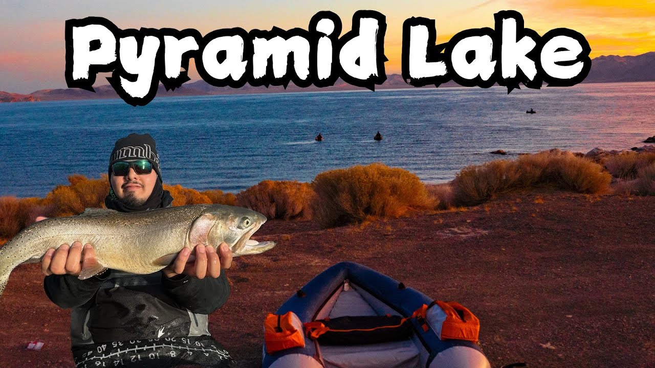 Looking For The Giants! Float Tubing Pyramid Lake!! - YouTube
