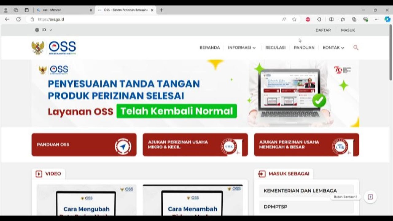 VIDEO SOSIALISASI ALUR VERIFIKASI DATA IZIN USAHA ANGKUTAN BERMOTOR UNTUK BARANG UMUM MELALUI ...