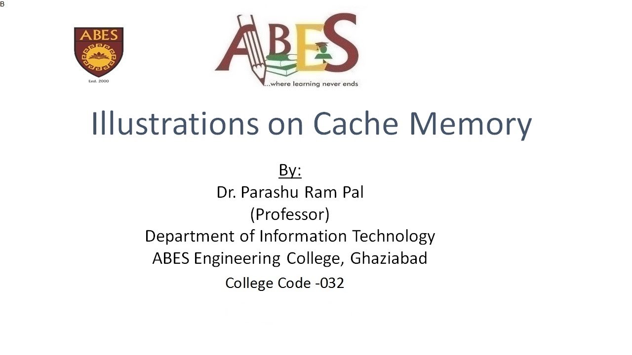 L-30 Illustrations on Cache Memory - YouTube