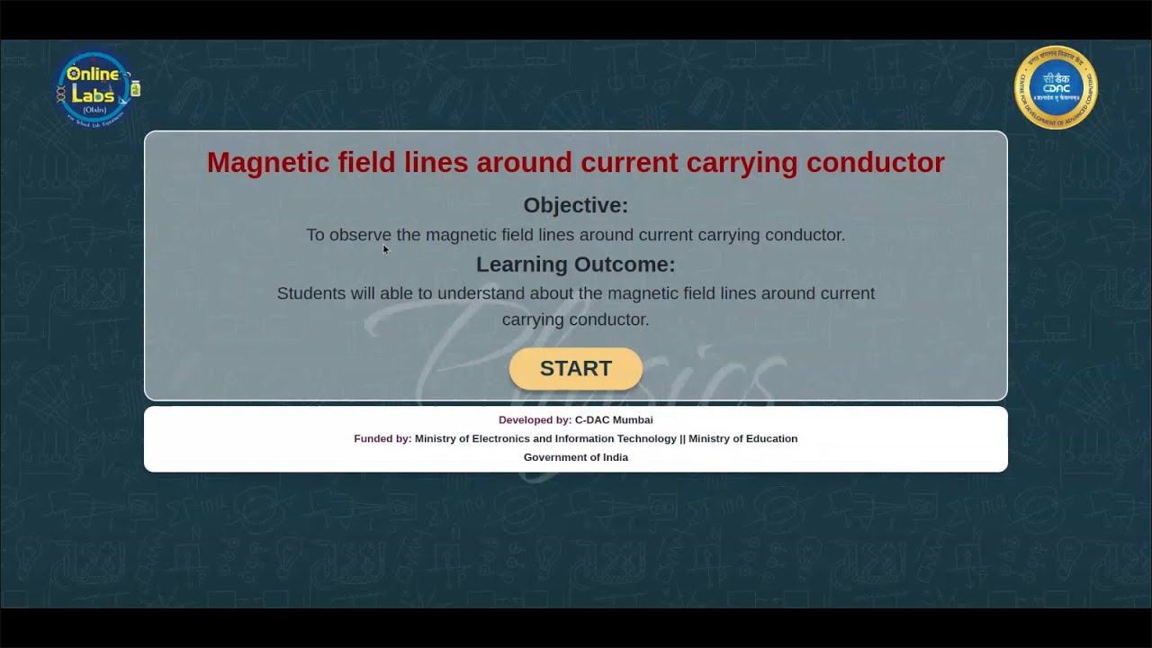 Magnetic field lines around current carrying conductor - YouTube