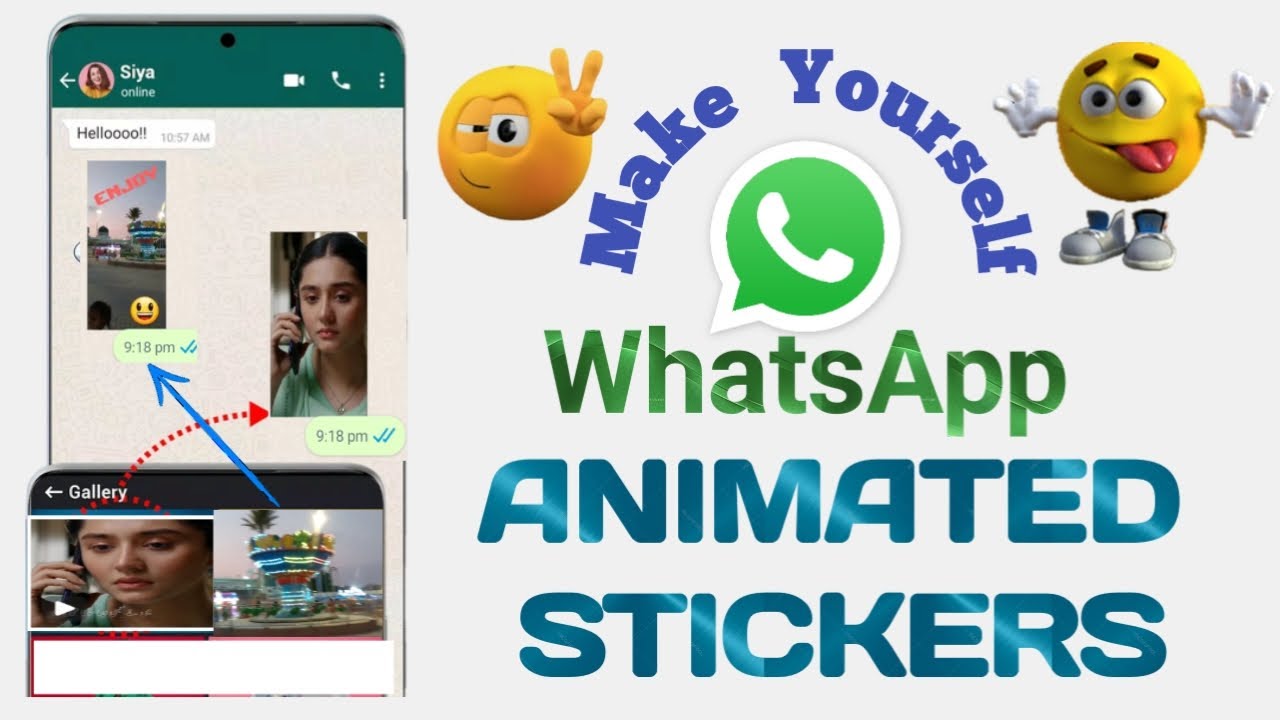 how to create whatsapp animated stickers / Personal animated Stickers ...