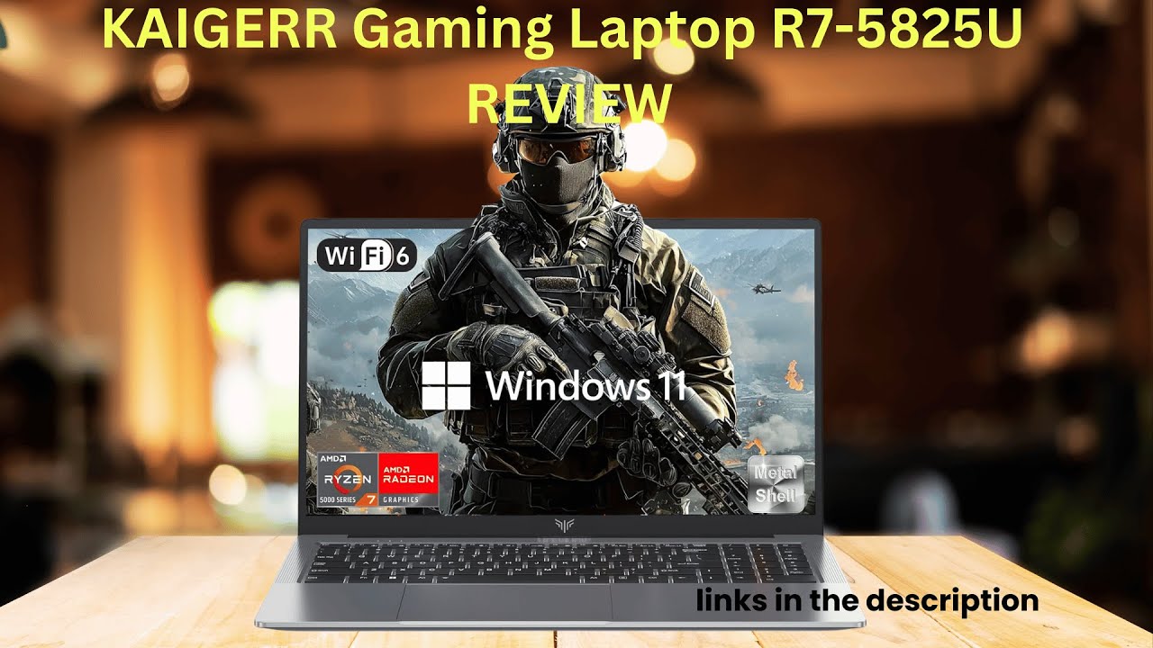 KAIGERR Gaming Laptop Review: AMD Ryzen 7 5825U, 16GB RAM, 512GB SSD ...