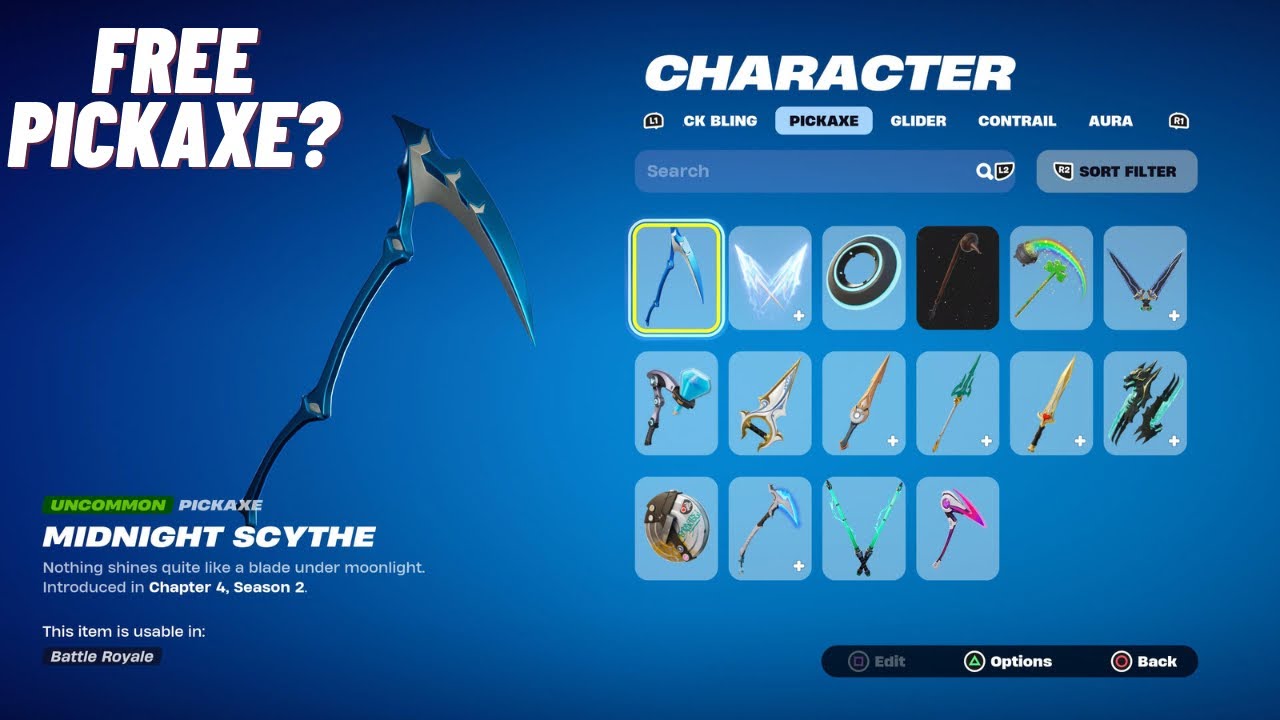 How To Get The New Midnight Scythe Pickaxe In Fortnite - YouTube
