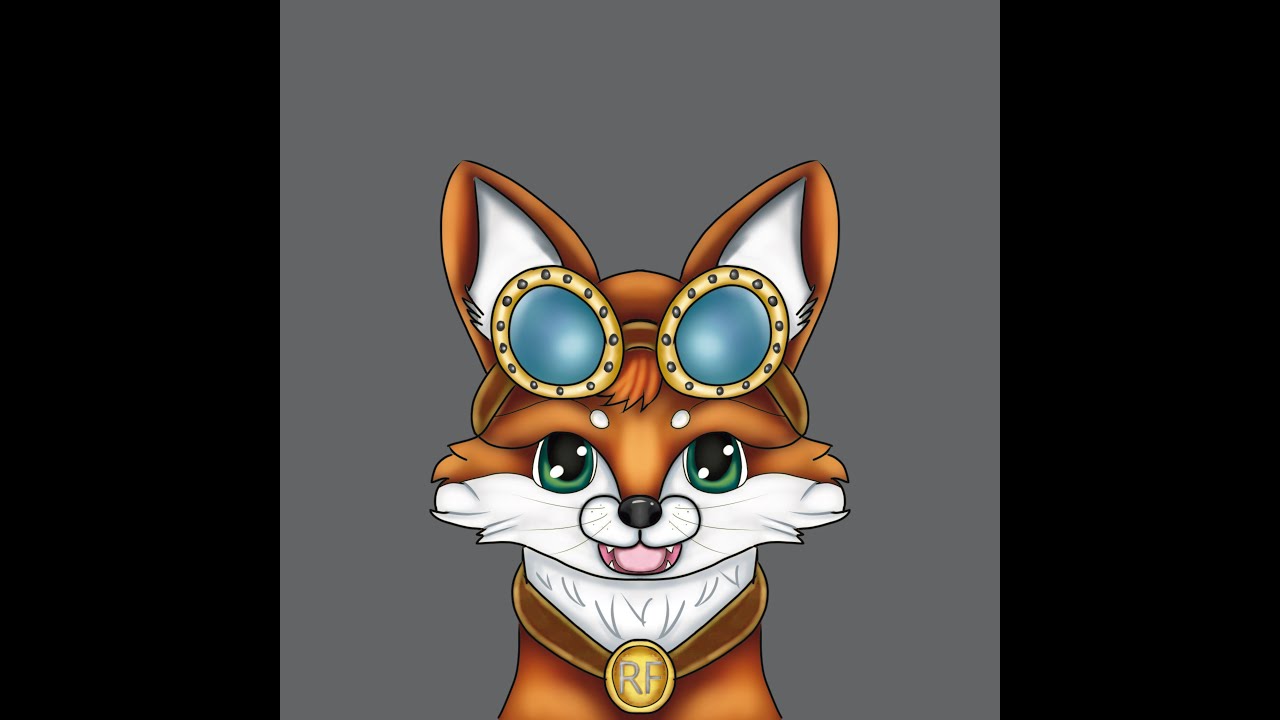 Rambling Fox Character Digital Painting Timelapse - YouTube