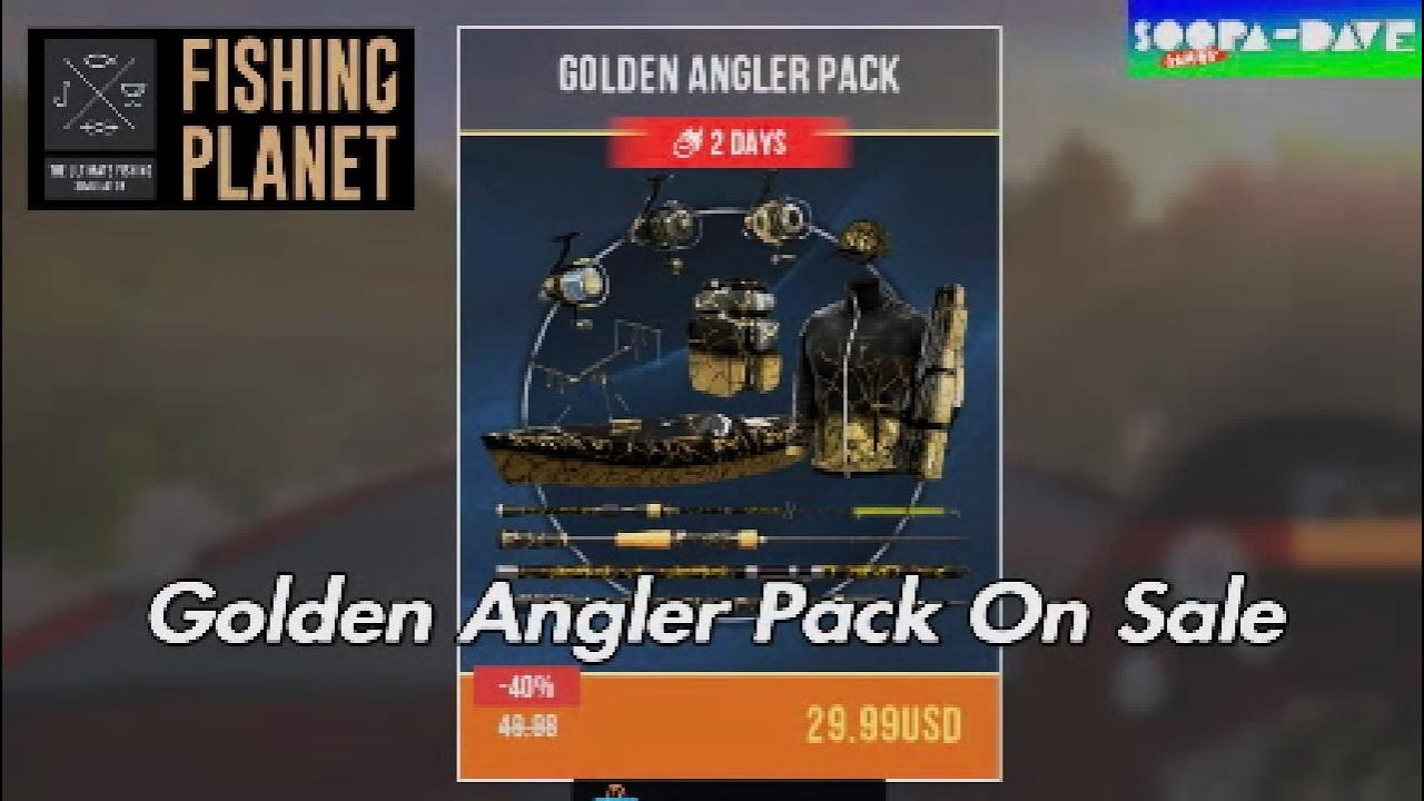 Golden Angler Pack On Sale Now Fishing Planet - YouTube