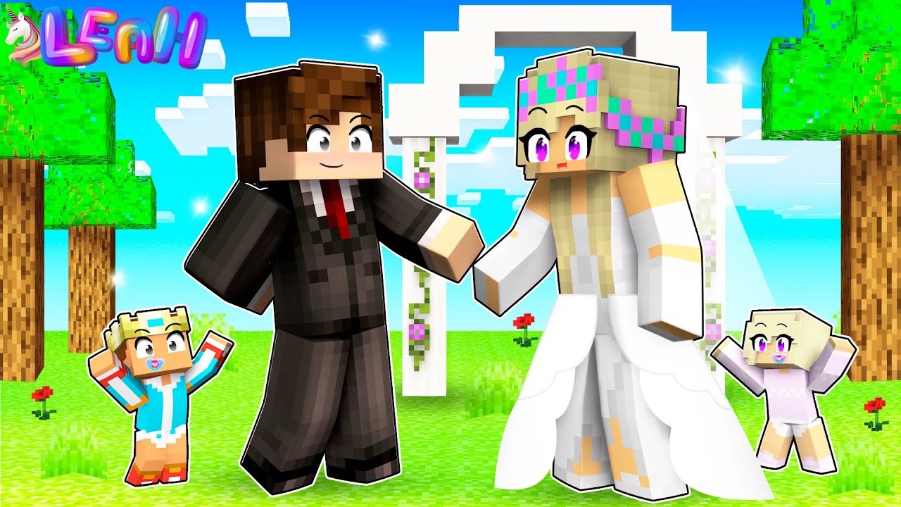SECRET WEDDING with my NEW BOYFRIEND... Little Leah Minecraft - YouTube