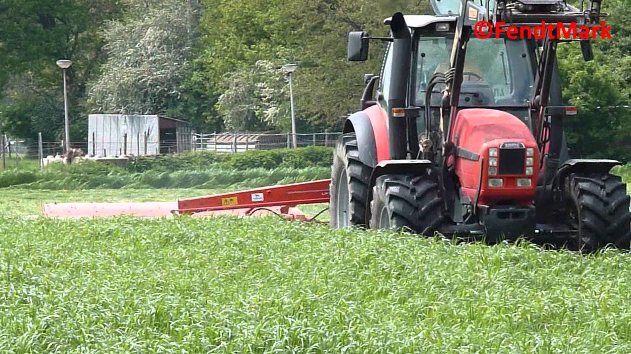 Raaigras maaien met Same Iron 130 - YouTube